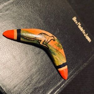 Jewelry | Wwii Native Hand Carved Boomerang Pin Australia | Poshmark